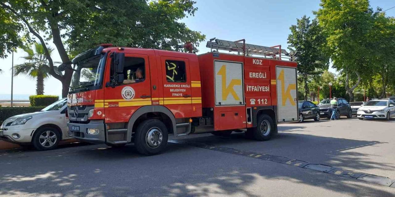 Panodan Çıkan Dumanlar Ekipleri Harekete Geçirdi